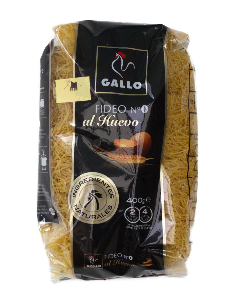 Gallo - Fideo No.0 Al Huevo - 400g – R Garcia And Sons - Established 1957